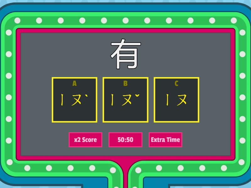 Weekly Characters - Gameshow quiz