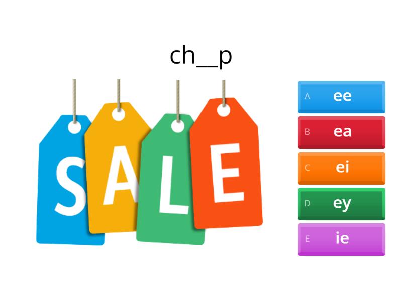 EE, EA, EY, EI, IE Vowels Team - Long E - Quiz