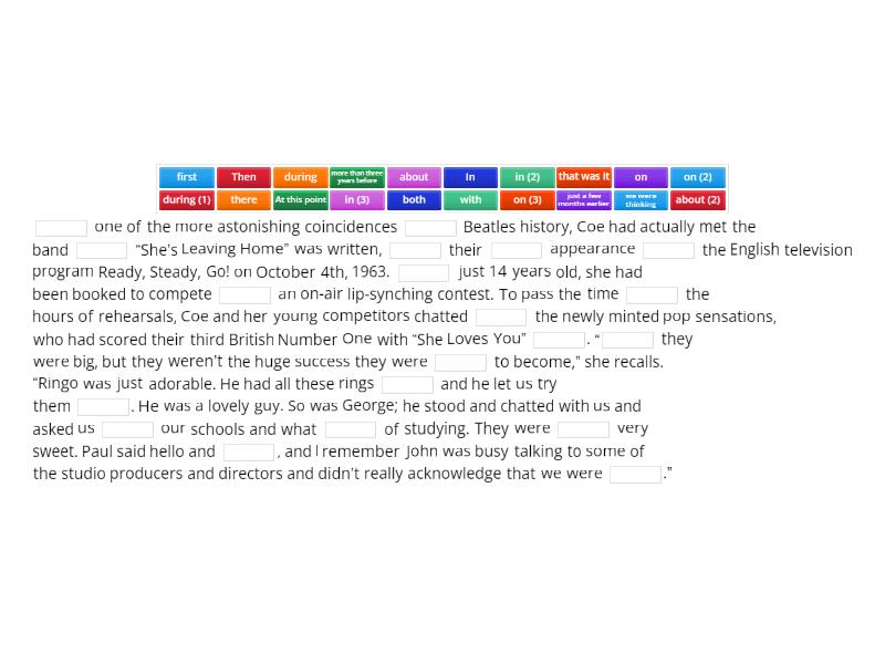 Melanie Coe 3A - connectives, time, sequencing and prepositions ...
