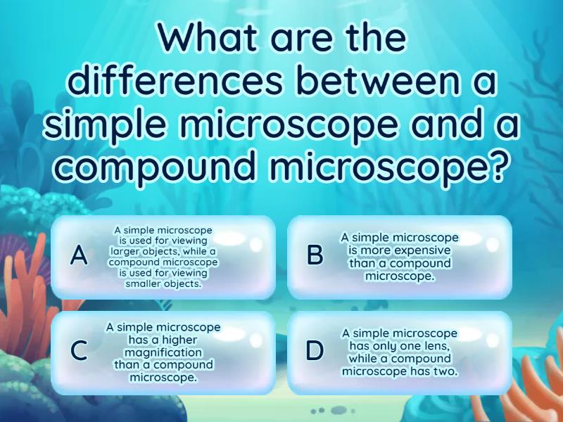 Microscope Parts and Functions - Quiz