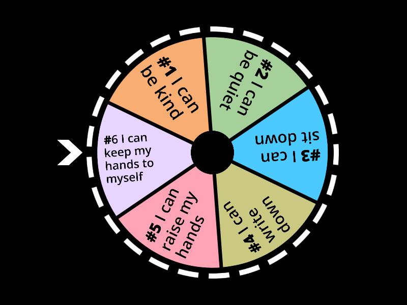 Classroom Rules - Spin the wheel