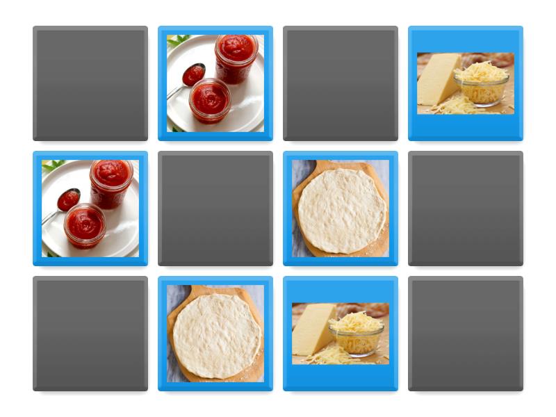 I LIKE PIZZA - Matching pairs