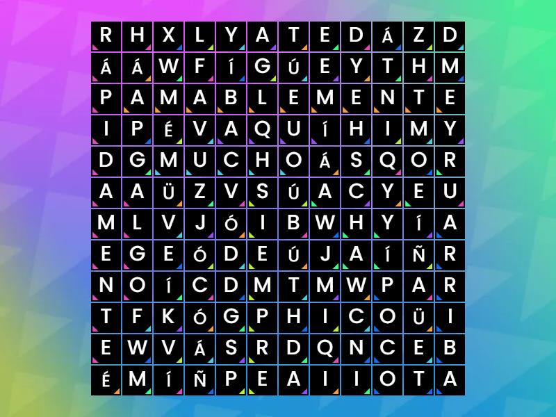 Lista #12 - Wordsearch