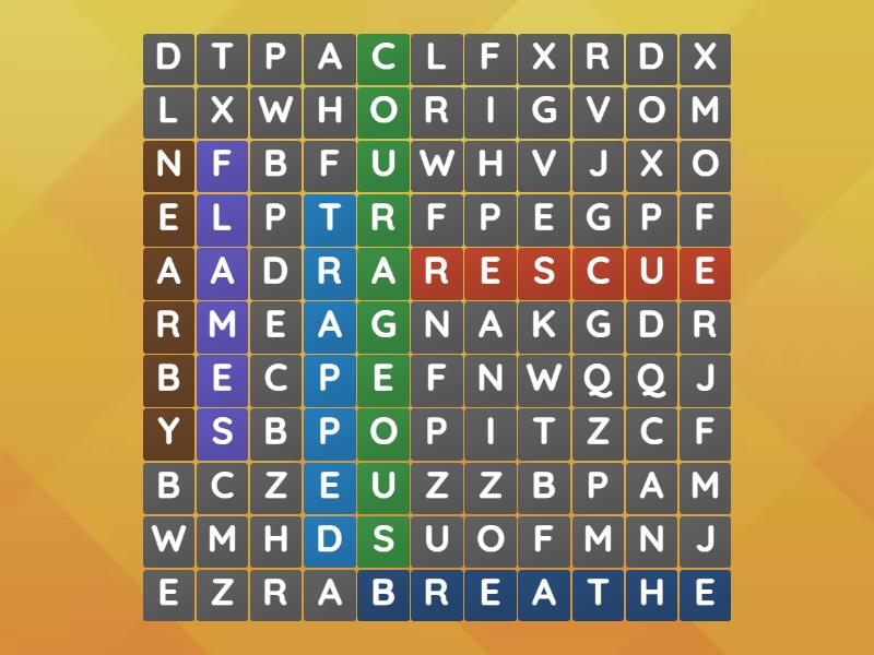Rescue - Wordsearch