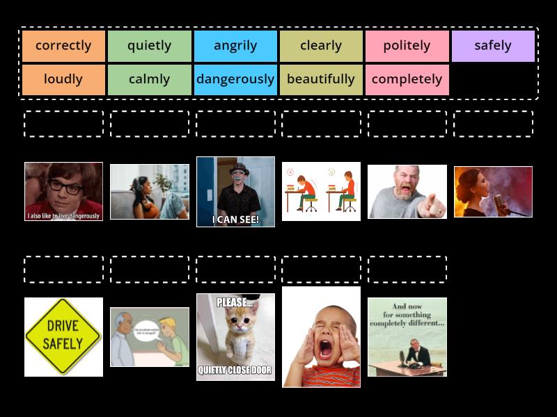 Adverbs - Match up