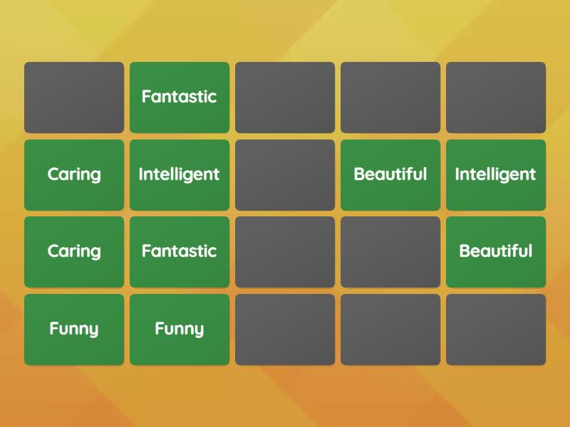 Personality traits - Matching pairs