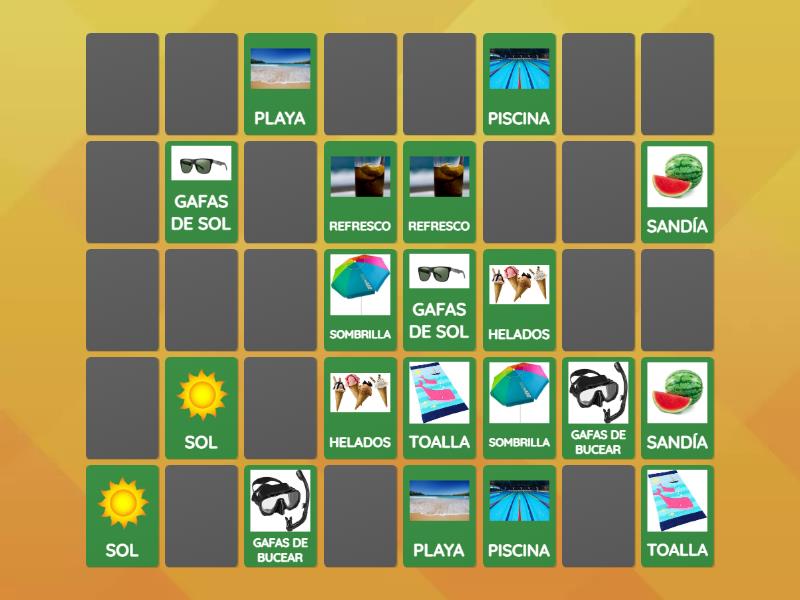 VERANO (MEMORY) - Matching pairs