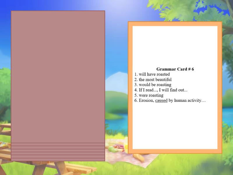 11C Unit 7 Formation Class 4 - Speaking cards