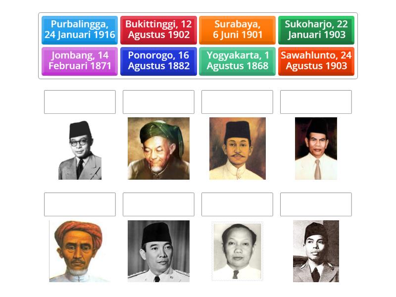 BIODATA TOKOH PERUMUS PANCASILA - Match up