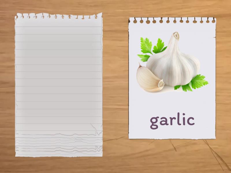 Vegetables - Speaking cards