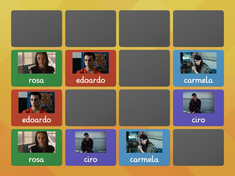 MEMORY DI MARE FUORI - Matching pairs