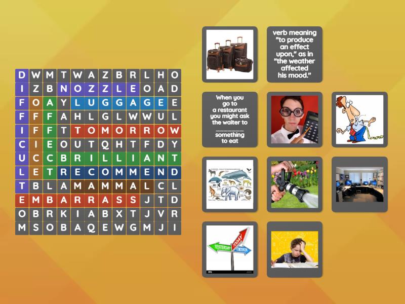 (Challenge)Double Consonants Spelling - Wordsearch