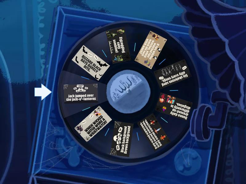 Halloween Tongue Twister - Spin the wheel