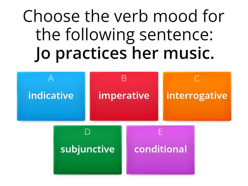 VERB MOODS - Quiz