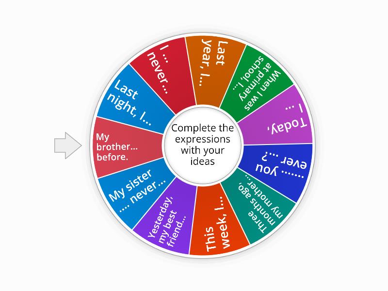 ACPB-B06-PRESENT PERFECT/PAST SIMPLE-SPEAKING - Spin the wheel