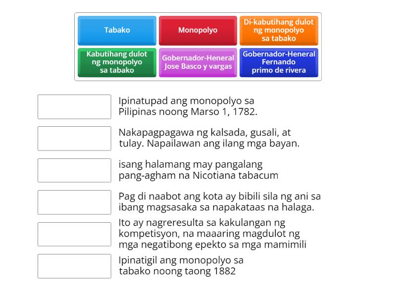Monopolyo sa Tabako - Match up
