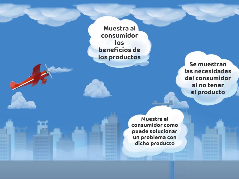 Escenarios de la publicidad transformativa - Avión