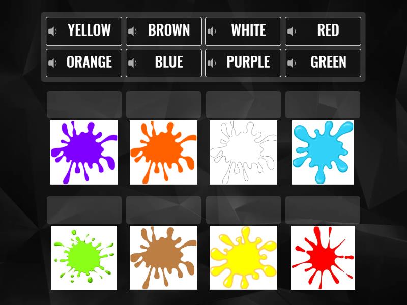 Label the colors - Match up