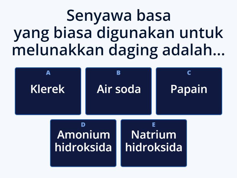 Wina, Asam basa - Quiz