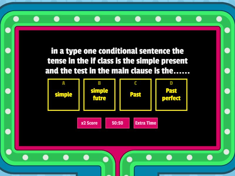 If clause type l - Gameshow quiz