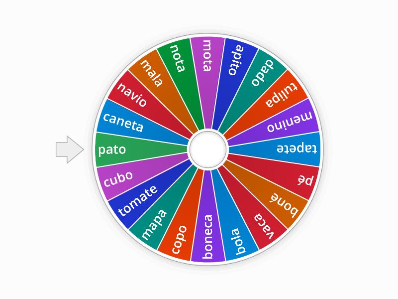 Bingo das palavras - Random wheel