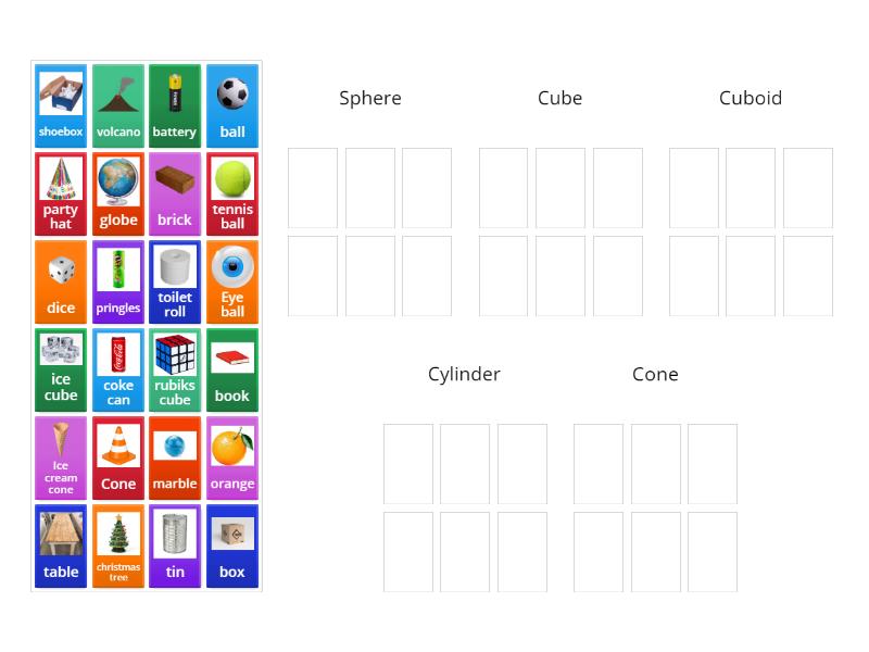 sorting shapes - Group sort