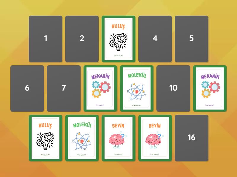 STEM EVERYWHERE MEMORY GAME - Matching pairs