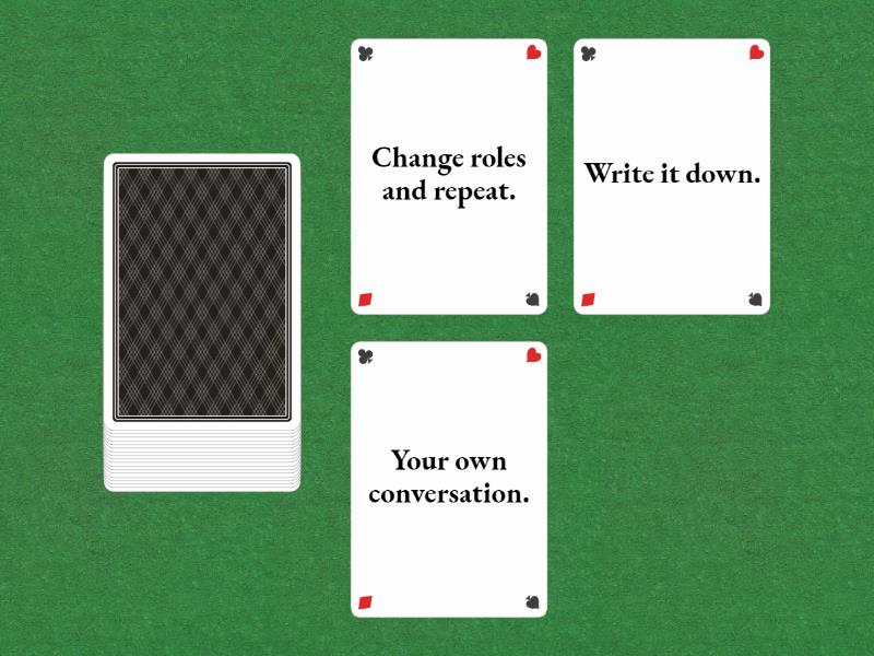 Refusing invitations and responding to refusals - Speaking cards