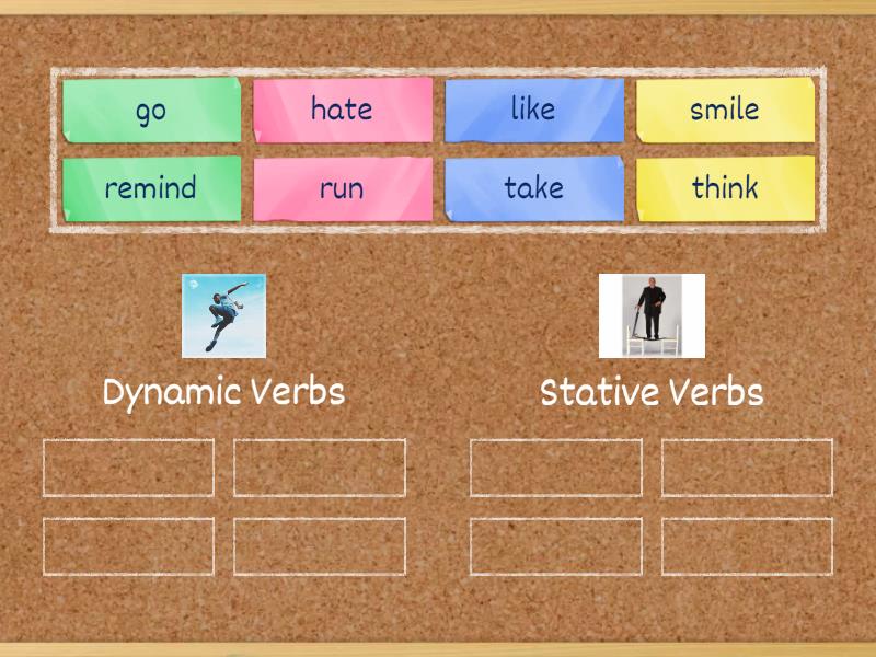 Dynamic vs Stative - Group sort