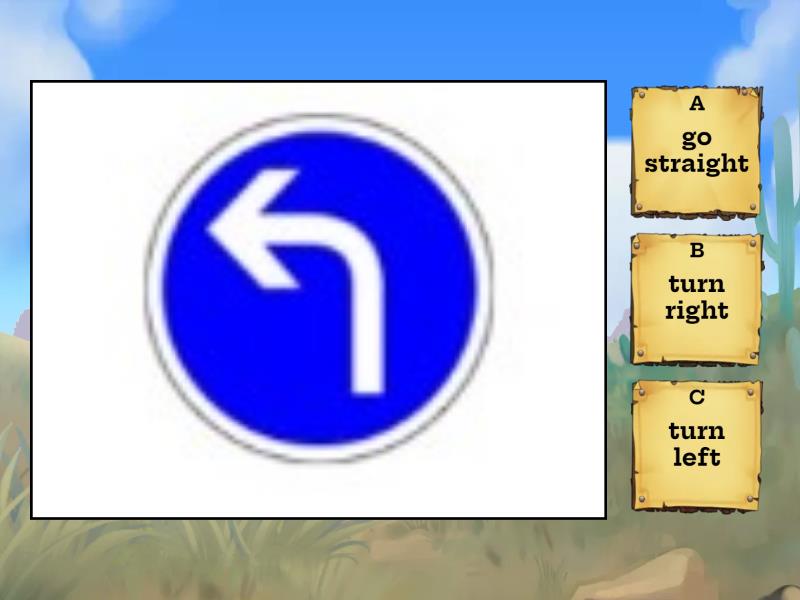 2) Giving Direction Words Choice - Quiz