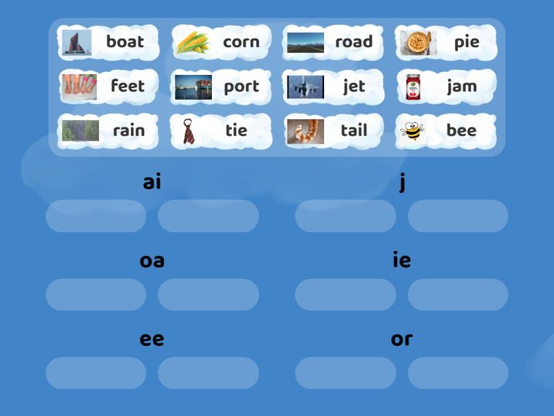 Jolly Phonics Group 4: sort - Group sort
