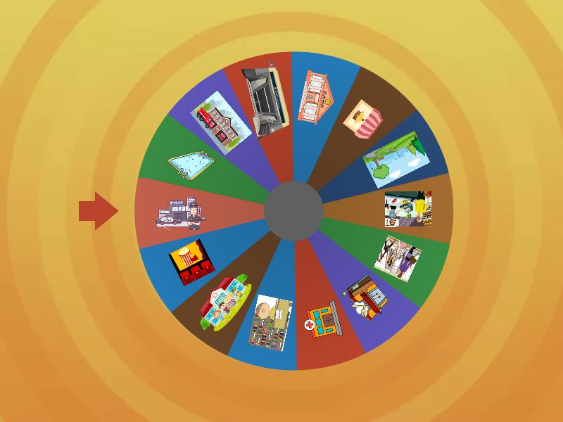 P2 - Unit 1 - What place is this? 14 places - Spin the wheel