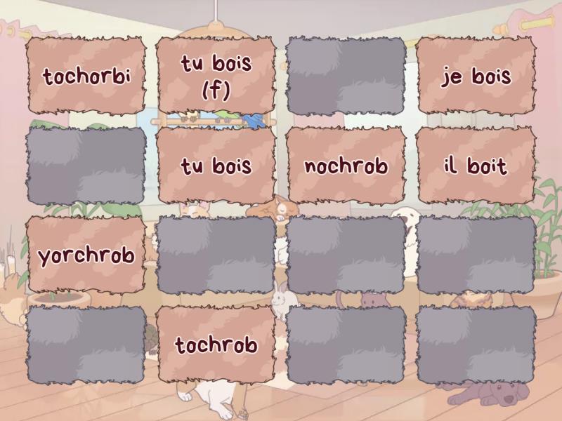chrab = boire - Matching pairs