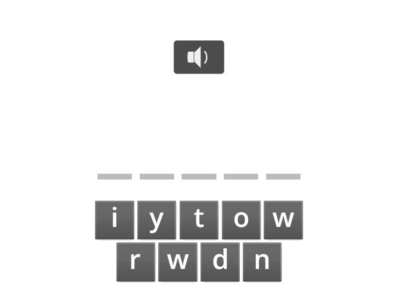 K2 T1W6 Sight Words - Spell the word
