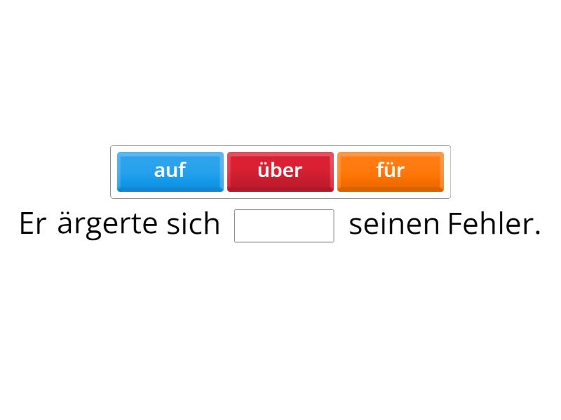 Reflexiv-Verben (A2) - Teil I - Complete the sentence