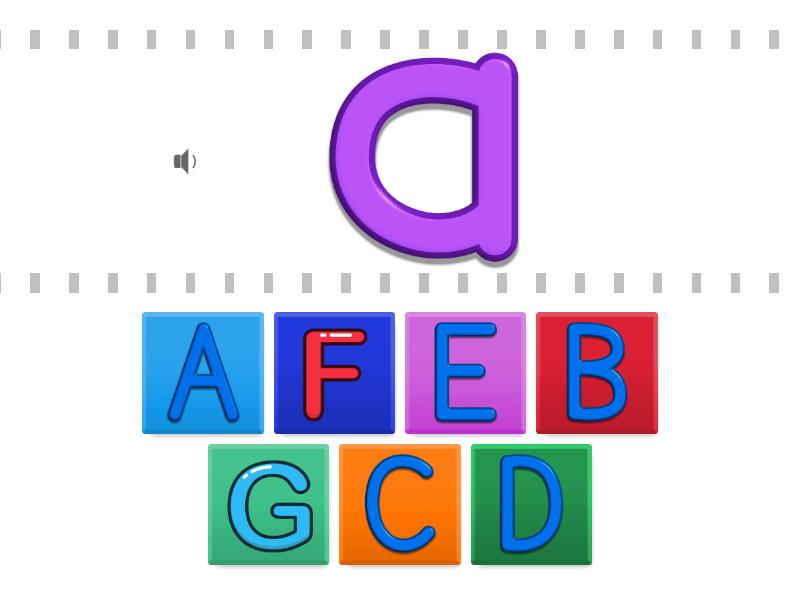 : Uppercase - Lowercase Letters Aa to Mm - Find the match