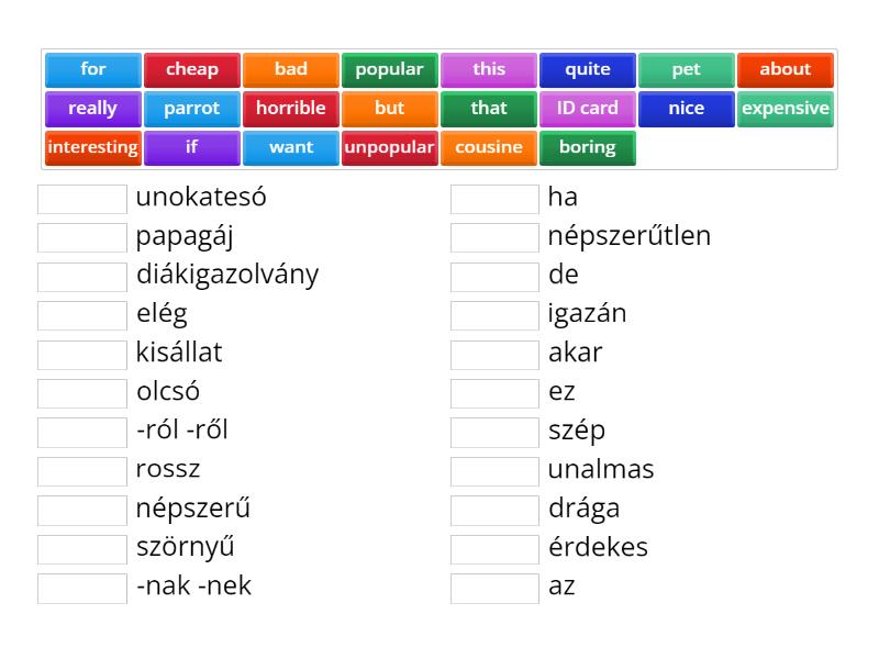 EP1 Starter Unit L3 - Match up