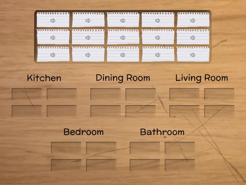 5 | Rooms and things in a home - Group sort