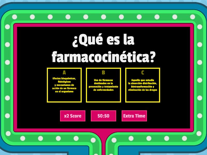 ACTIVIDAD DE REPASO FARMA - Gameshow quiz
