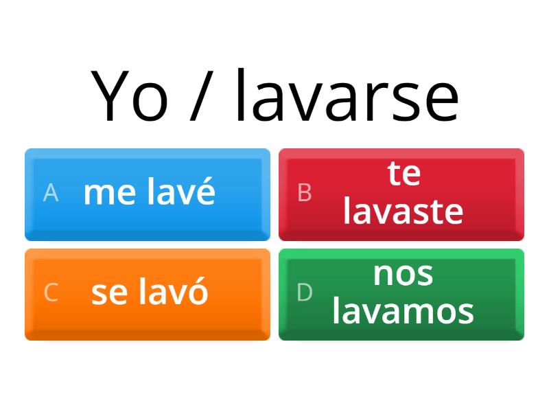 Reflexive verbs (Preterite) - Quiz