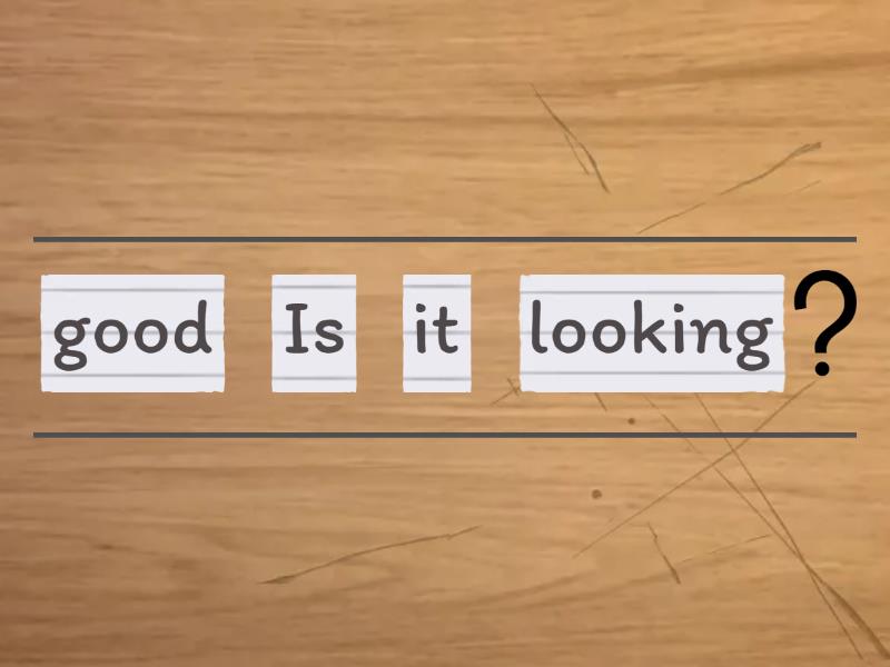 Present Progressive Interrogative - Unjumble