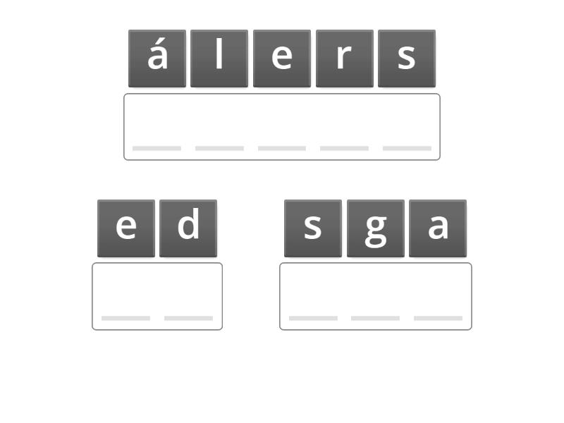 Tipos de haz láser - Anagram