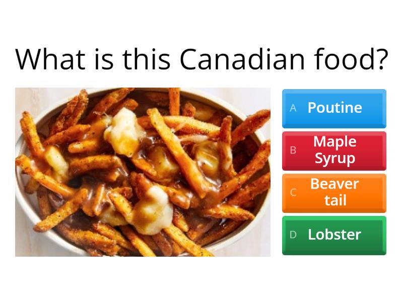 Canadian foods - Quiz