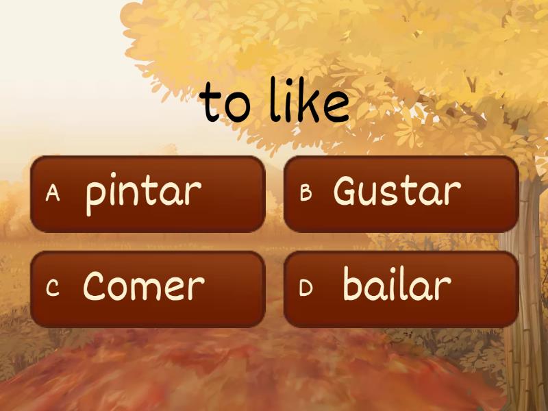 WORDWALL 1A Unit 1 Likes and dislikes part 1 - Test