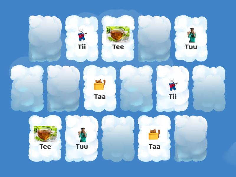 HLS fondo helpot T ja K sanat - Matching pairs