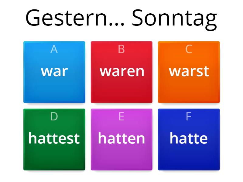 Hatte war - Quiz