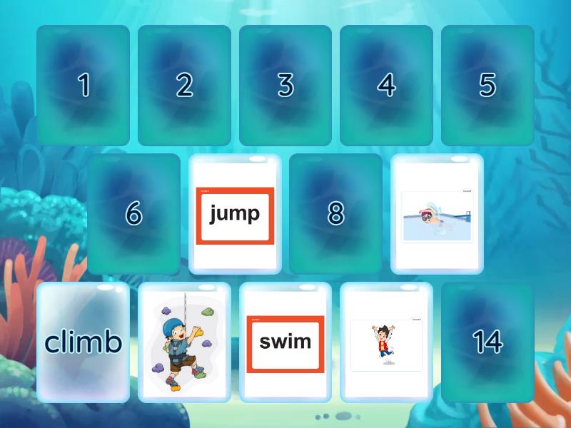 I can climb. - Matching pairs