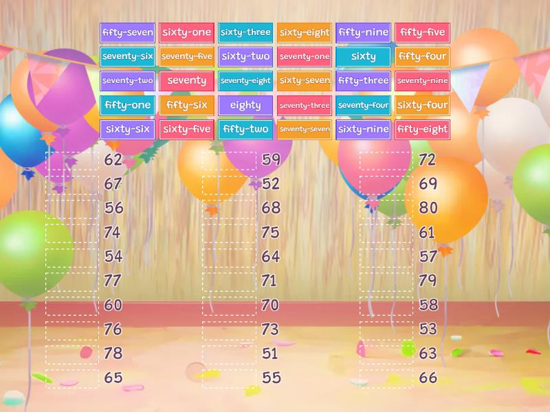 lets play a game - Match up