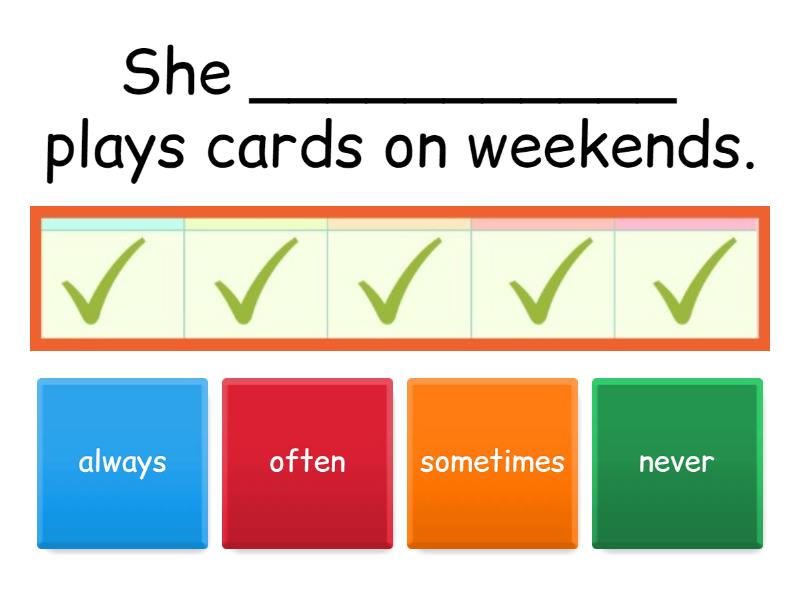 Adverbs of Frequency 2 - Quiz