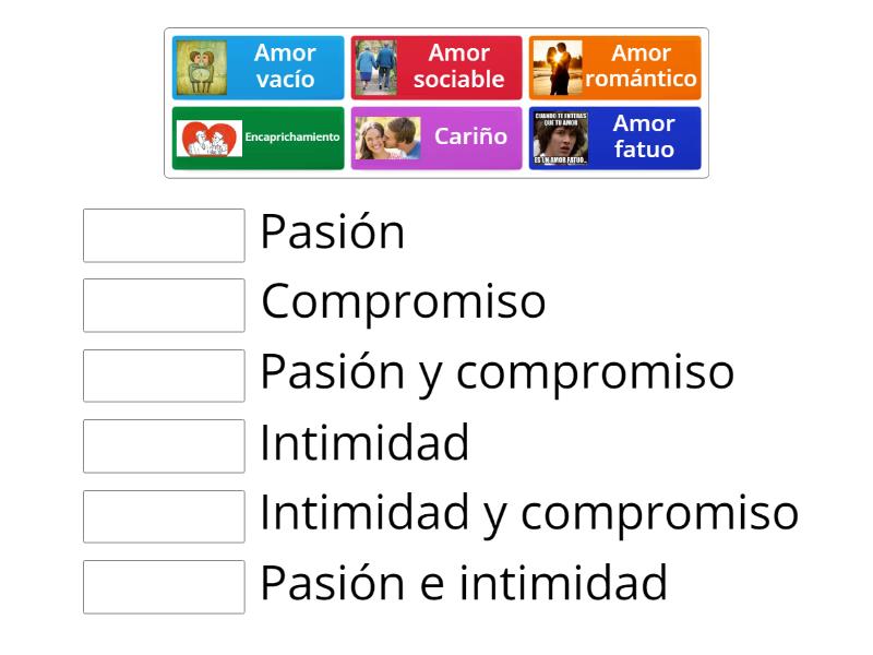Tipos de amor - Match up